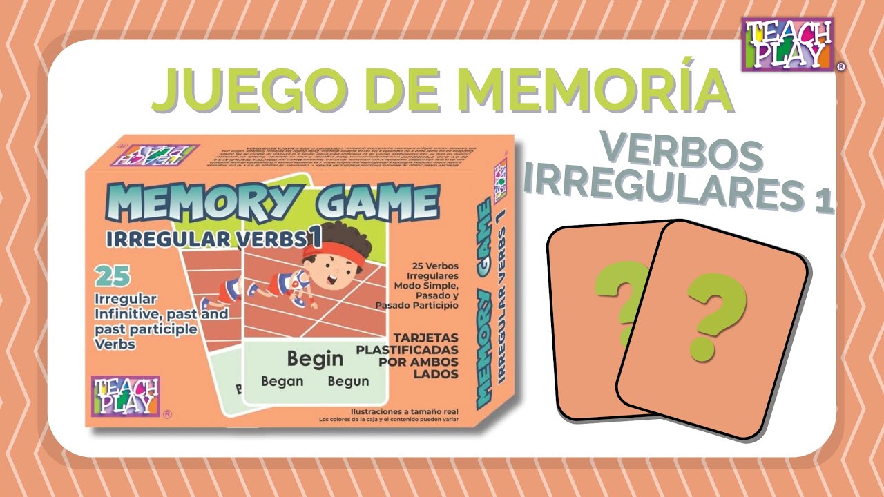 Juego de Memoria| Aprende Verbos Irregulares en Inglés| TEACH PLAY