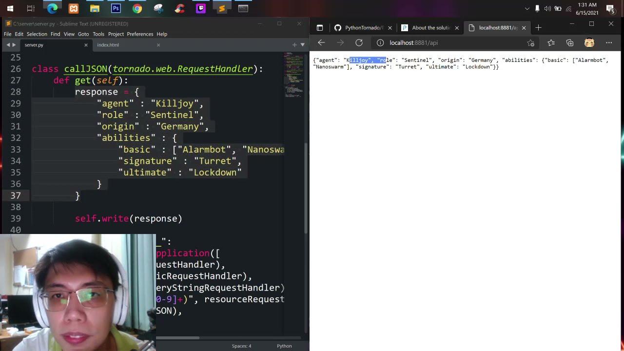 How to Setup Python Tornado - Backend Server