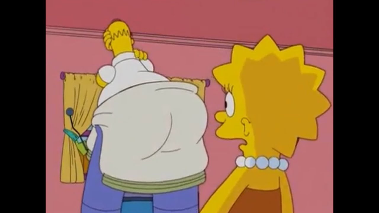 Homer flaunts his big fat butt