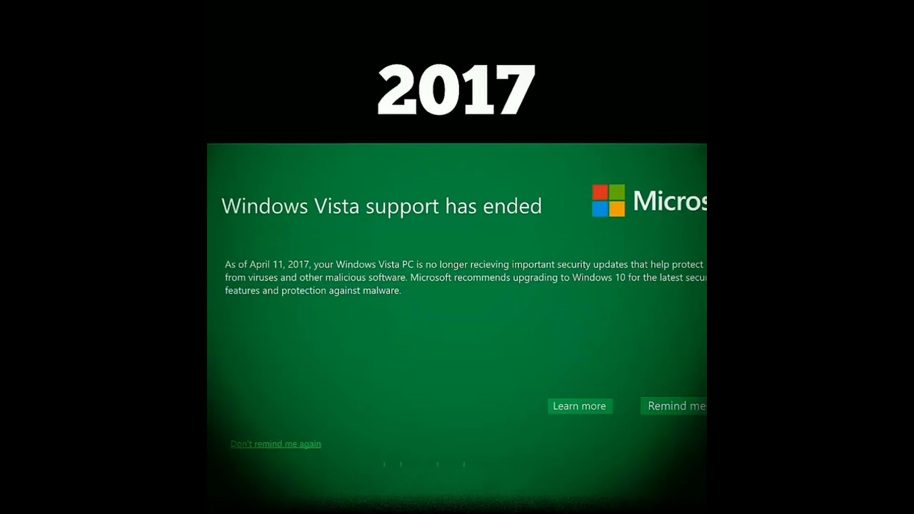Windows Versions End of Support #microsoft #aestheic  #wgitachi #ai #fyp #gamtng  #shorts #nobatidao