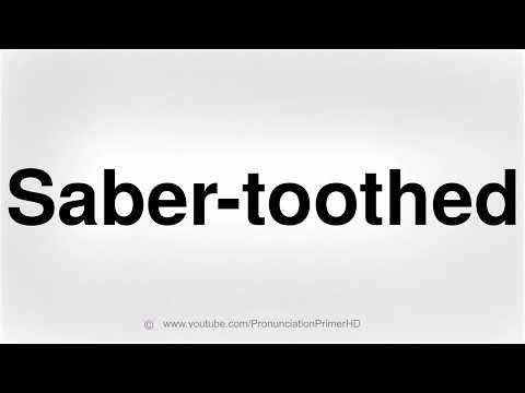HOW TO PRONOUNCE SABER-TOOTHED