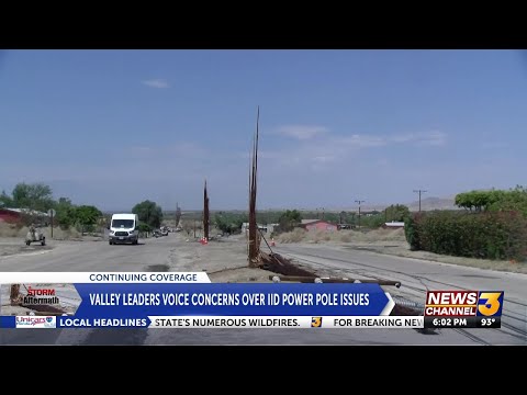 Valley leaders voice concerns over IID power pole issues