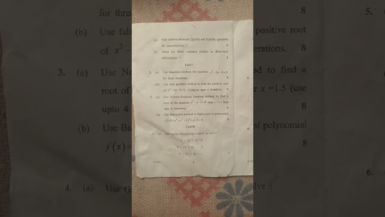 BCA.          Computer oriented numerical methods