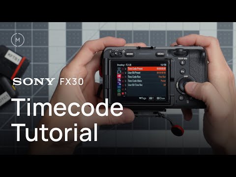 Sony FX30: How to sync timecode (ILME-FX30)