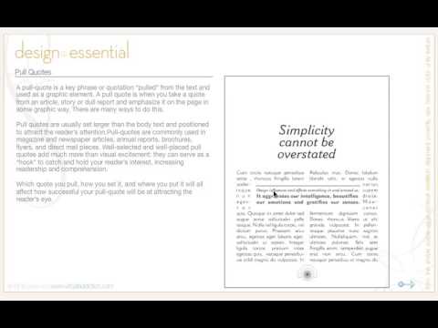 32 Design Principles - Typography, pull quotes
