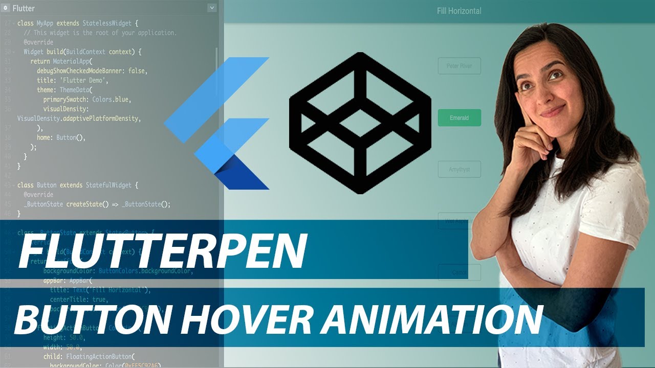 Button Hover Animation - FlutterPen