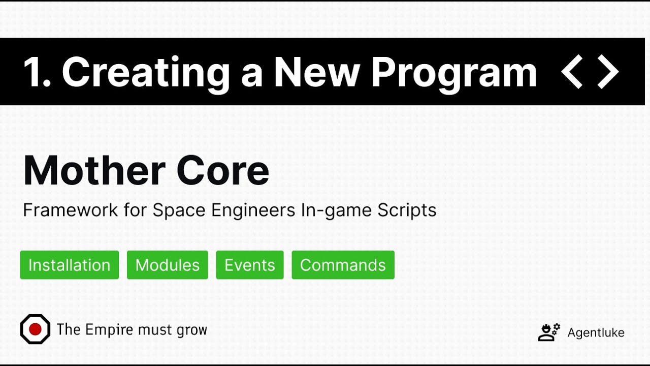 1. Creating Your First Program