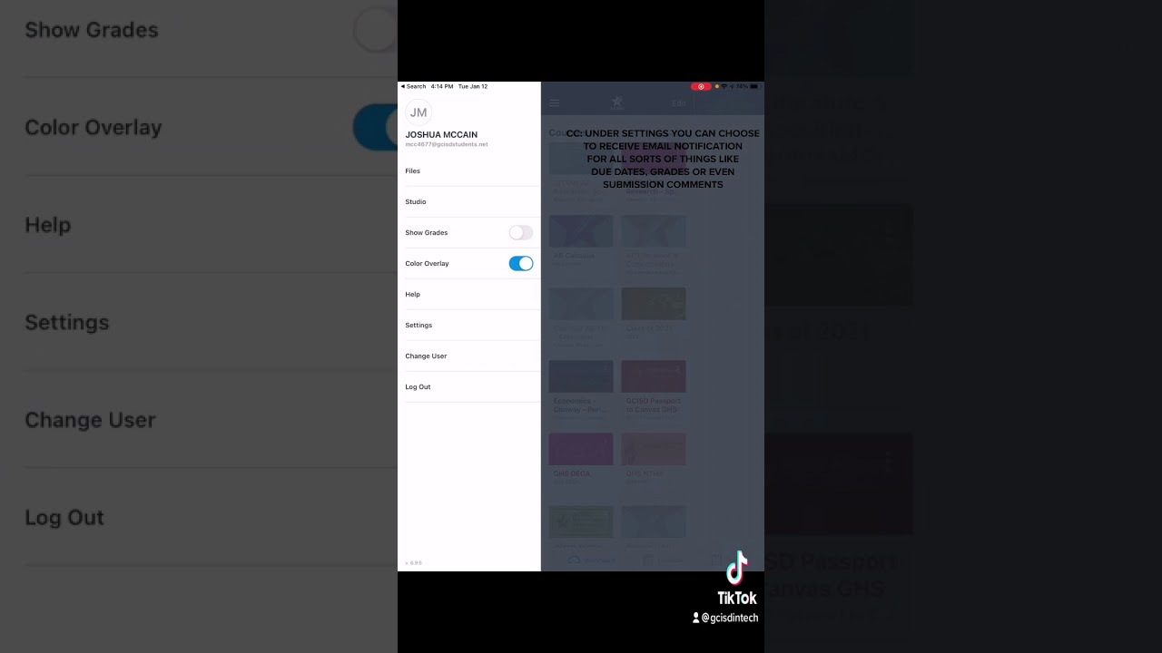 How to Change Canvas Notifications for Students