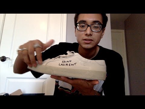 Saint Laurent SL/06 Distressed Logo Sneaker