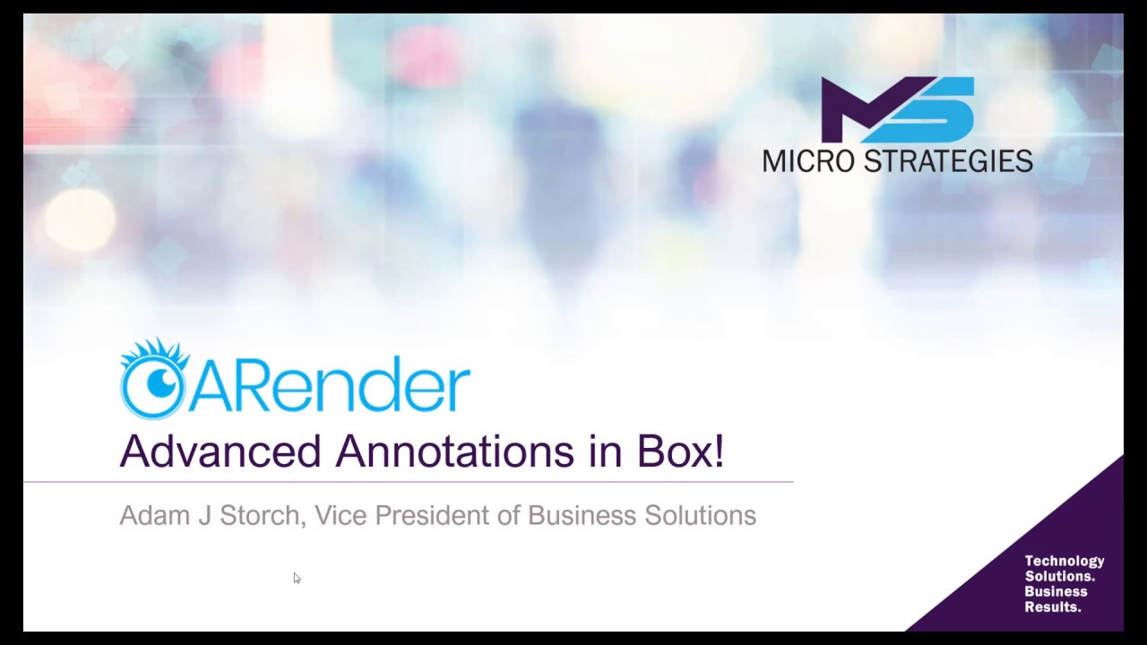 Advanced Annotations w/Arender in Box
