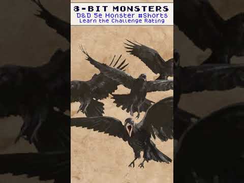 D&D 5e Swarm of Ravens Monster Challenge Rating #Shorts
