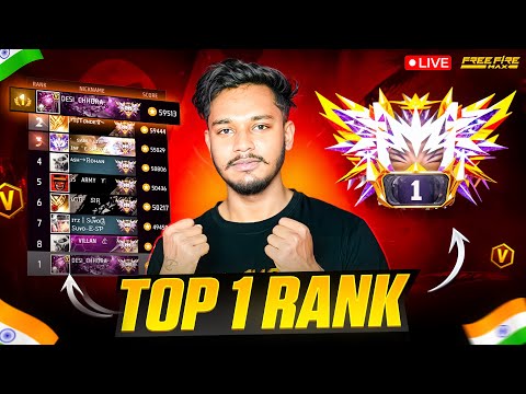 TOP 1 RANK IN INDIA ???? | FREE FIRE LIVE RANK PUSH