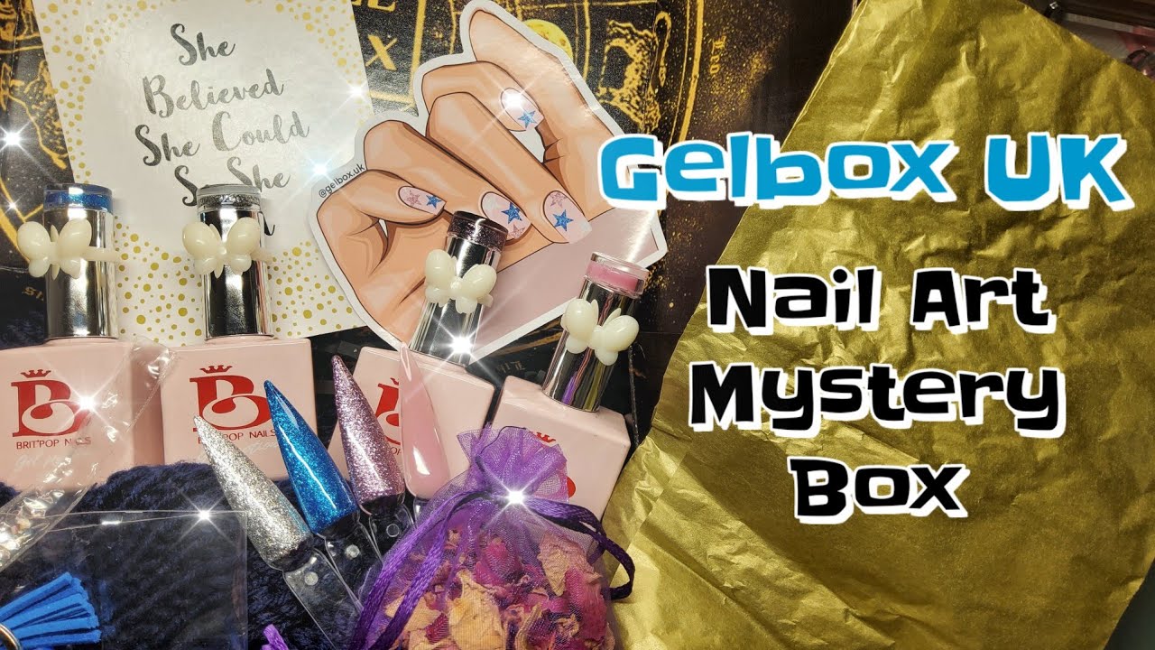 NAIL ART MYSTERY BOX | GELBOX UK JANUARY SUB BOX