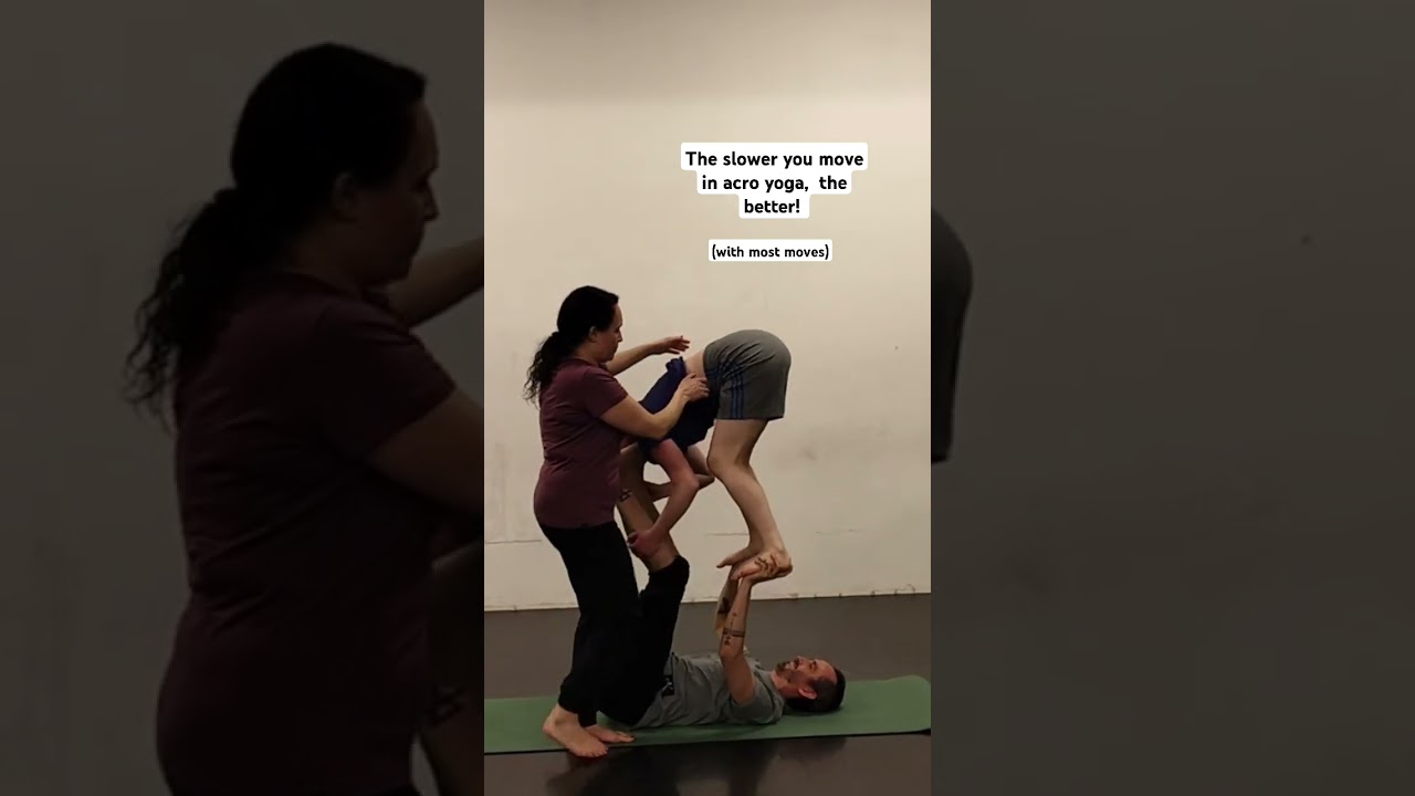 From star to standing in hands - ACRO YOGA #circusbysilk #acrobatics #circus #acro #acroyoga