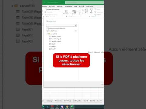 Comment convertir un PDF en Excel