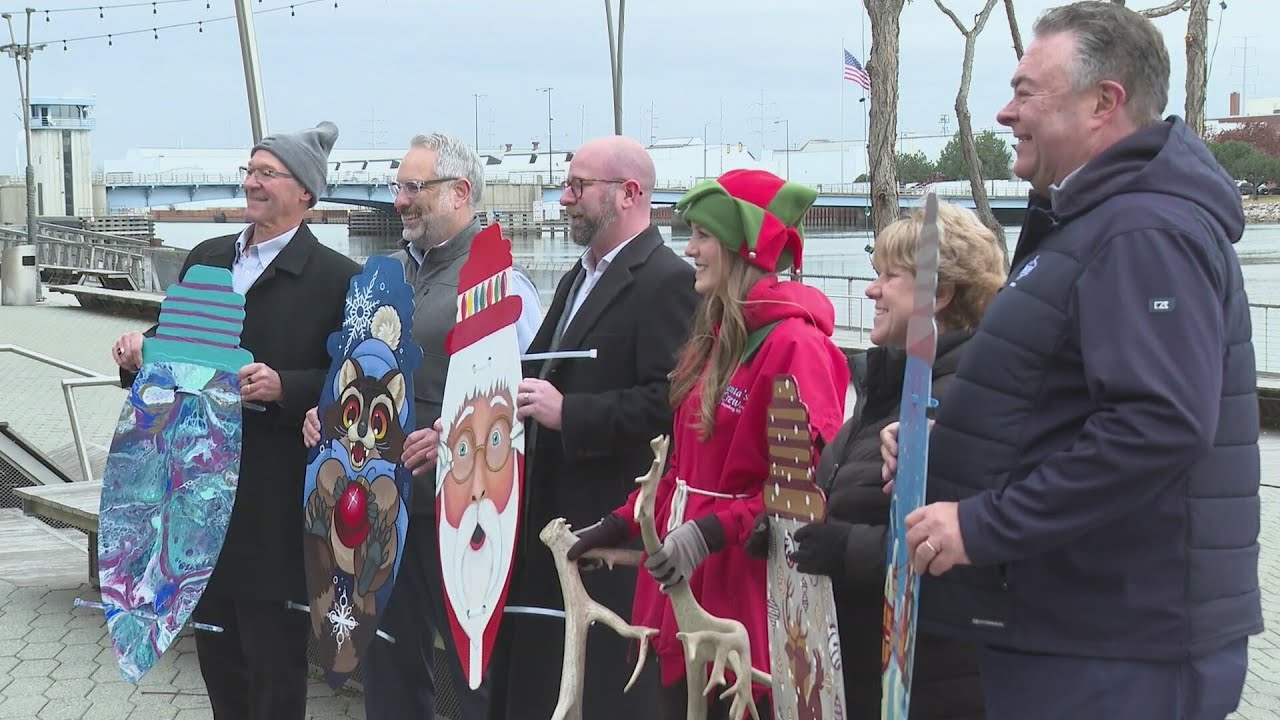 Green Bay unveils new community art display along downtown`s CityDeck for holiday season