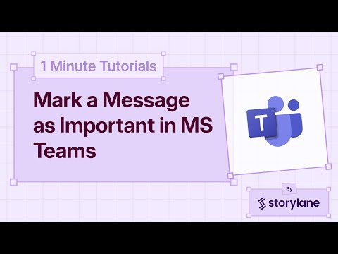 How to Mark a Message as Important in MS Teams? | 1-Minute Tutorials