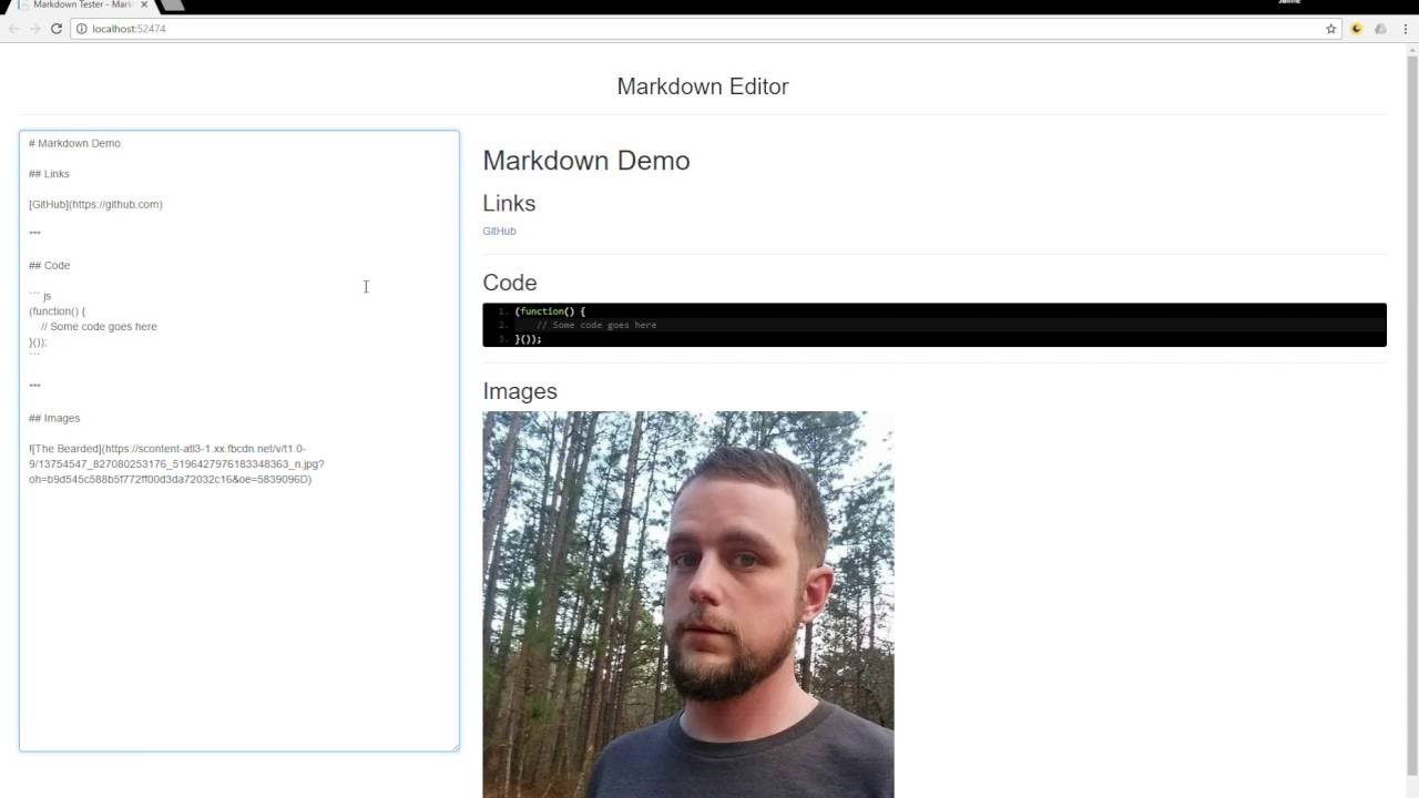 Markdown API Dev Test
