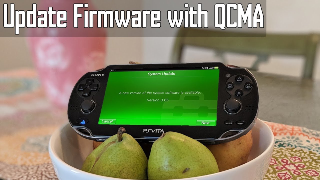 Playstation Vita: Update Firmware with QCMA
