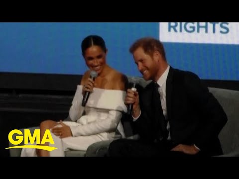 Prince Harry jokes about 'date night' with wife Meghan at awards gala l GMA