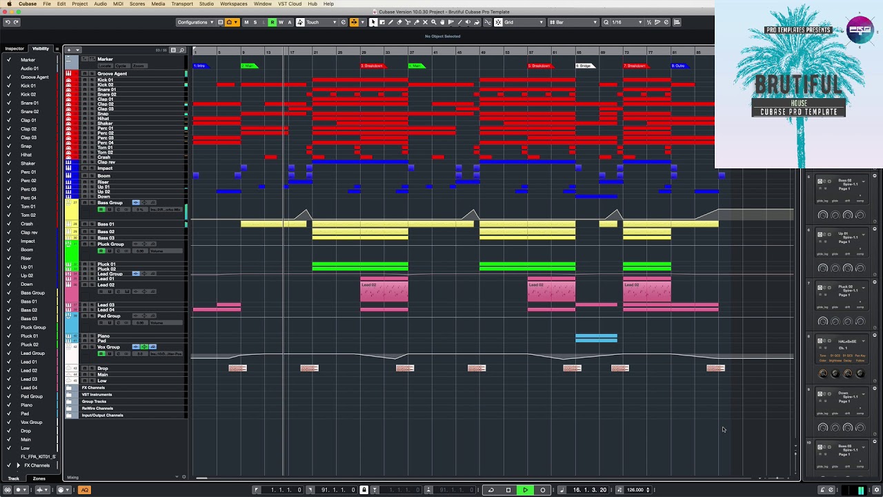 House Cubase Pro Template Brutiful