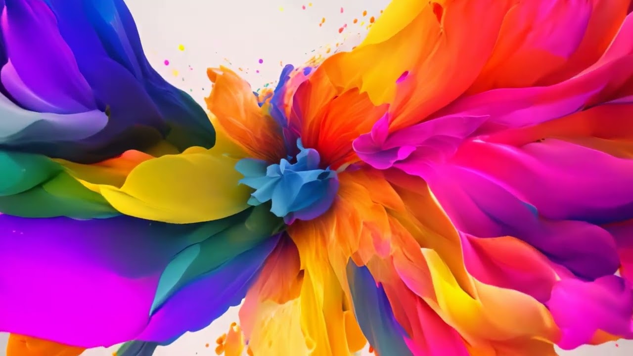 Colorful paint splashes isolated on white background. Vector illustration, Colorful paint splashes