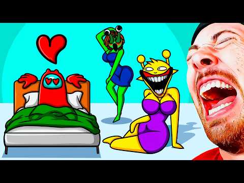 FUNNY ANIMATIONS That will Make you LAUGH (SPRUNKI Among Us)