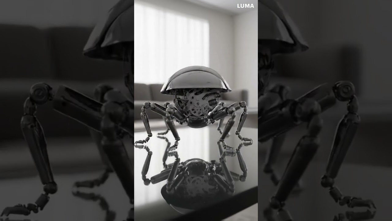 MakeYourDay - Mechanical Sphere Robot Transforms into a Gear-Powered Mushroom