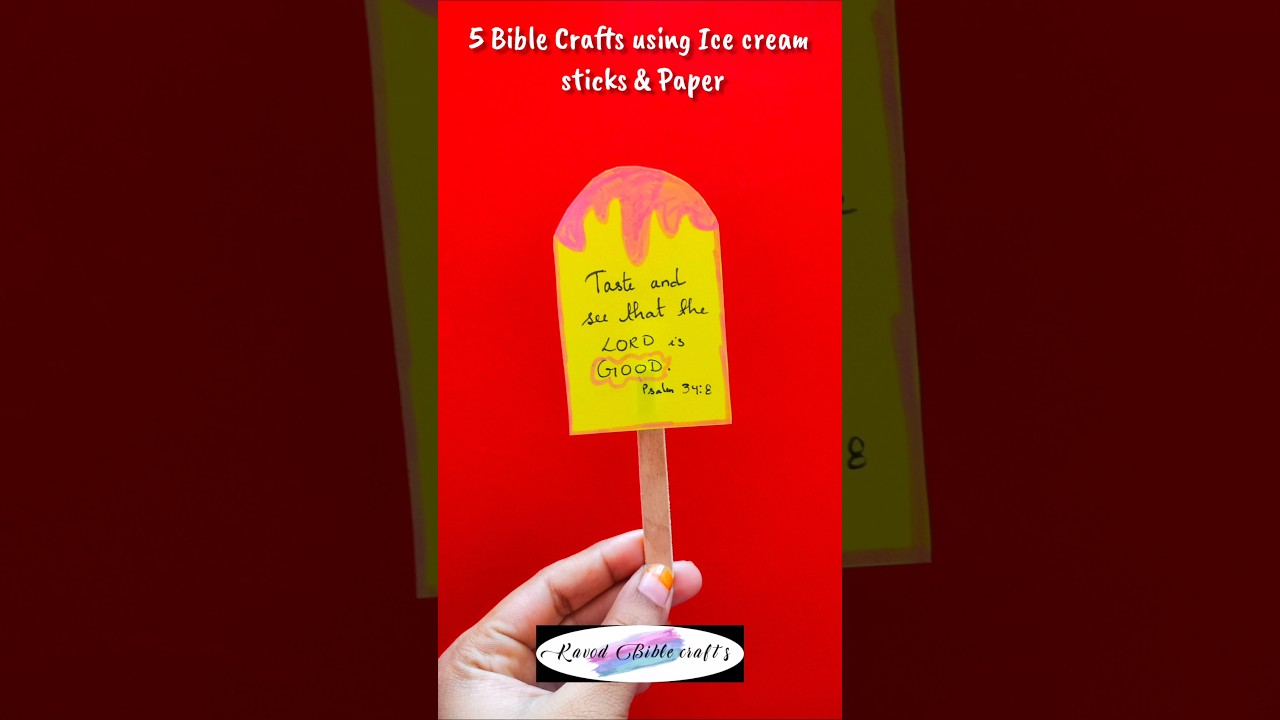 Memory Verse Craft #sundayschoolteachers #bibleverses  #sundayschoolcraft #icecreamstickcraftideas