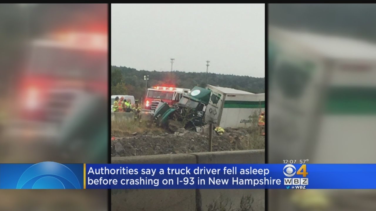 Tractor-Trailer Driver Falls Asleep At Wheel, Crashes On I-93 In NH