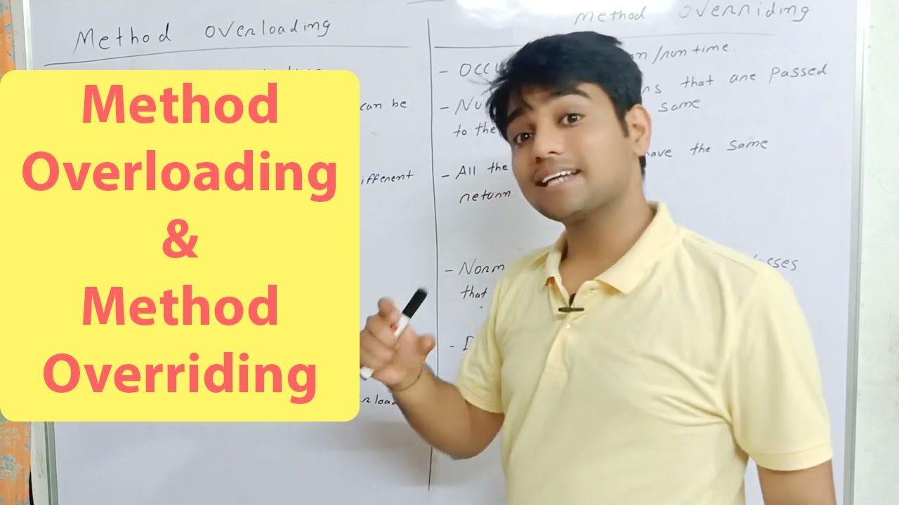 Method Overloading And Method Overriding | JAVA | Hindi