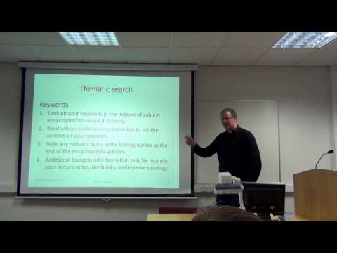 Research Skills and Methods of Inquiry: Secondary Data