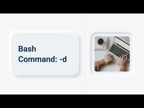 bash if d | What is the meaning of `! -d` in this Bash command? | Bash if d command line