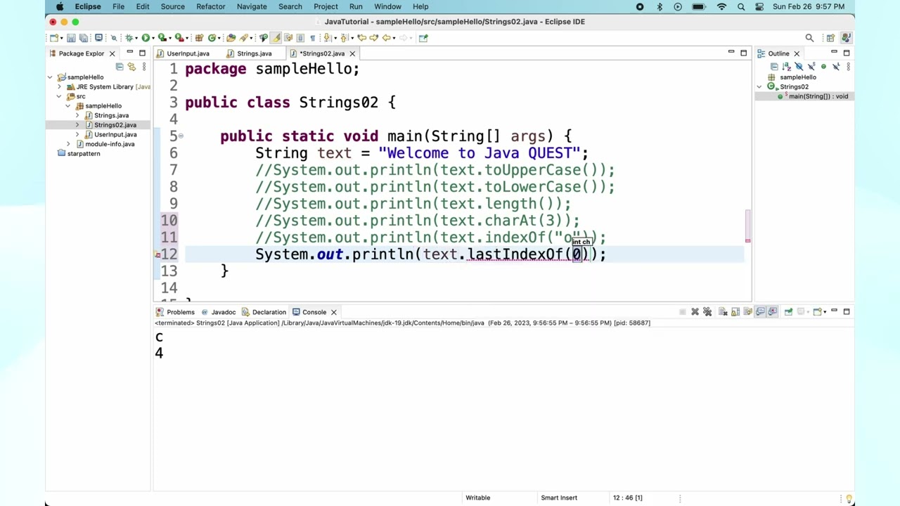 Java Strings Tutorial for beginners - 02