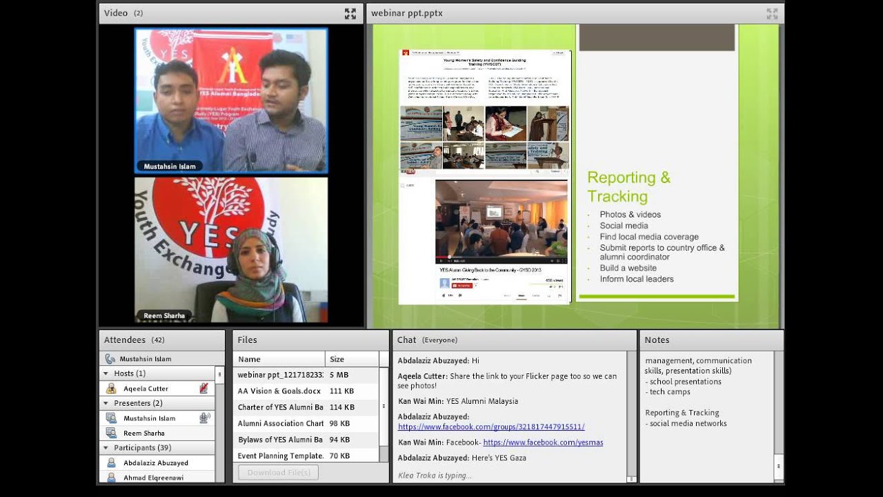 YES Alumni Webinar: Building an Alumni Association