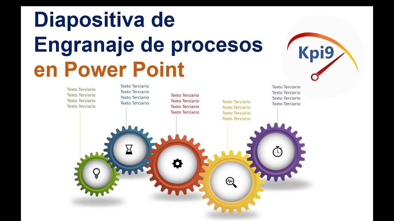 Process Gear Slide in PowerPoint