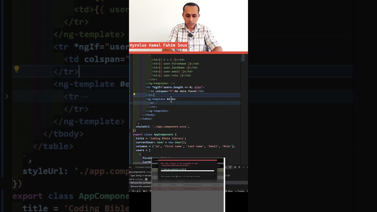 Use Ngif With Ngfor To Show No Data Found In A Table - #angular18 #angular #angular17