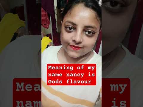 meaning of my name Nancy is god's grace