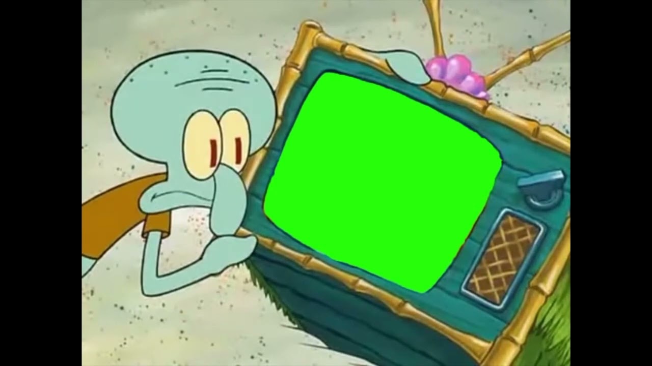 spongebob TV greenscreen