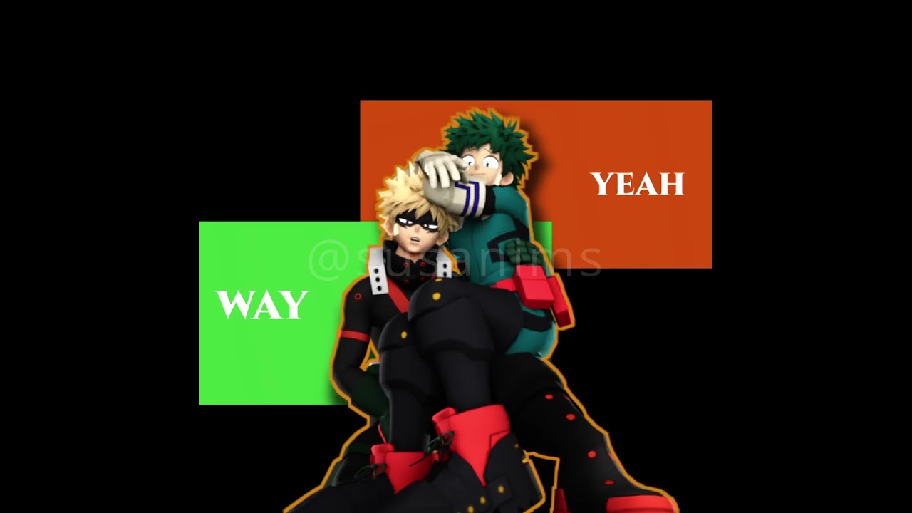 Bakugou and Todoroki fighting for Deku #susanims #mha #bnha #animation