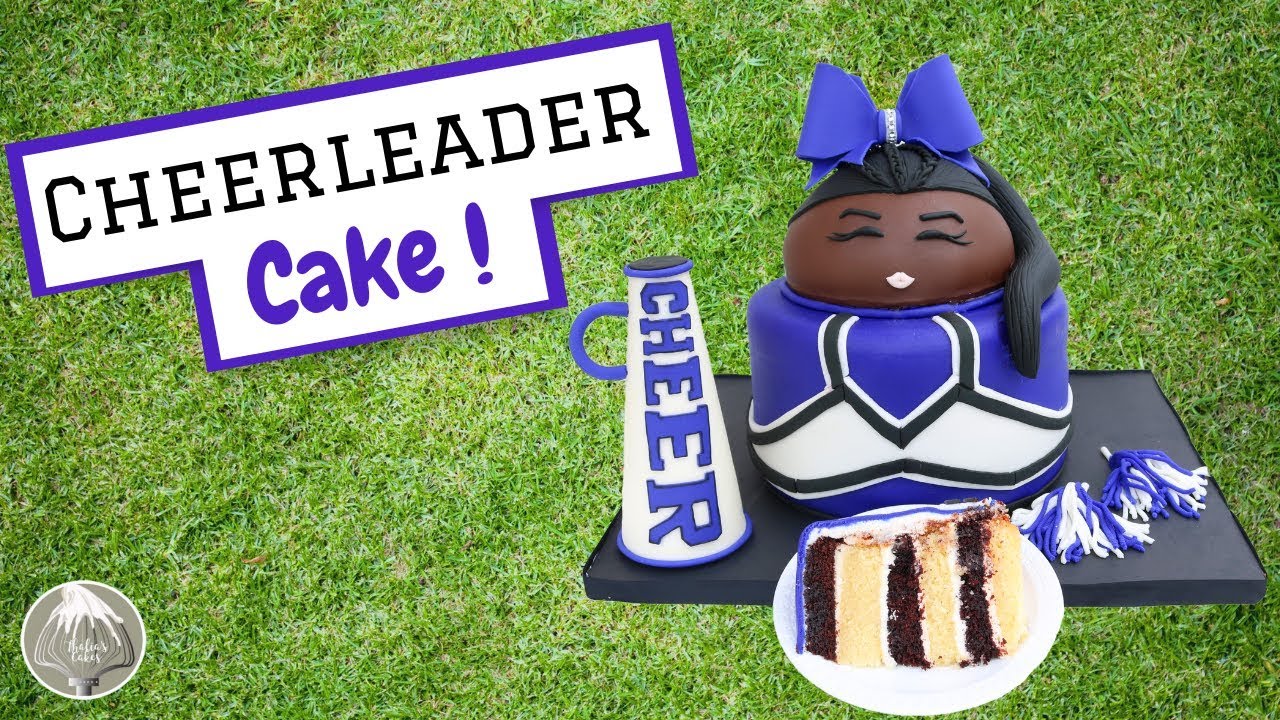 How To Make a Cheerleader Cake | Step by Step Cake Tutorial | Thalias Cakes
