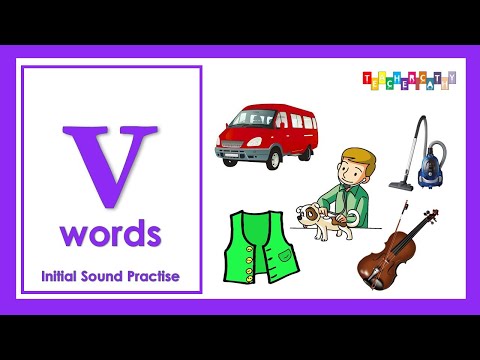 Vv Vocabulary for kids/ Initial Sound