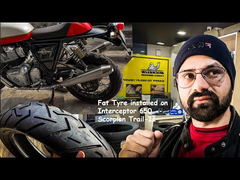 Fat Tyre (150/70/18) Installed in Interceptor/GT 650 || Settings to reduce tyre wear & tear