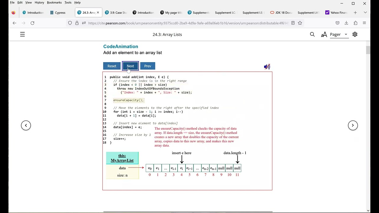 Daniel Liang Java Section 24 3 Array Lists