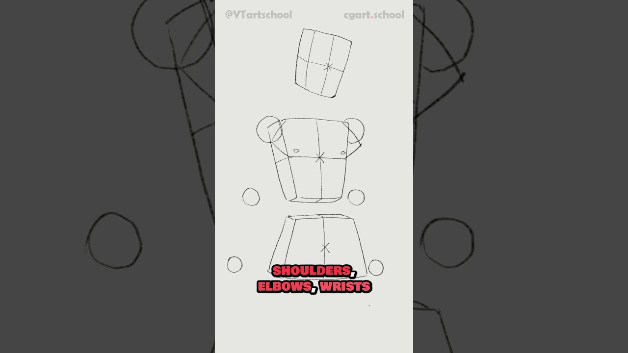 The EASIEST way to draw body proportions 🍼 #drawingtips #learntodraw #howtodraw