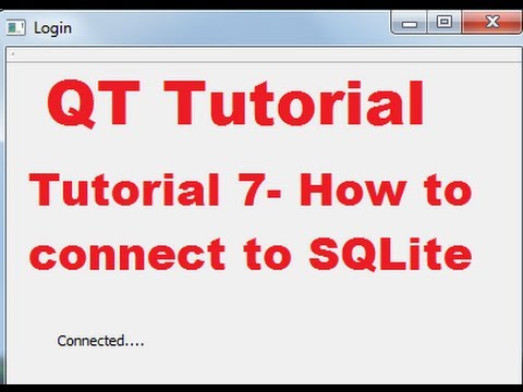 Learn QT C GUI Tutorial 7 How to connect Qt to SQLite - Mind Luster