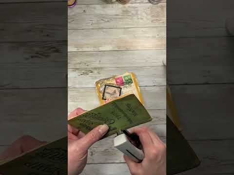 Altered Vintage Envelope for a Junk Journal: Stamp Book