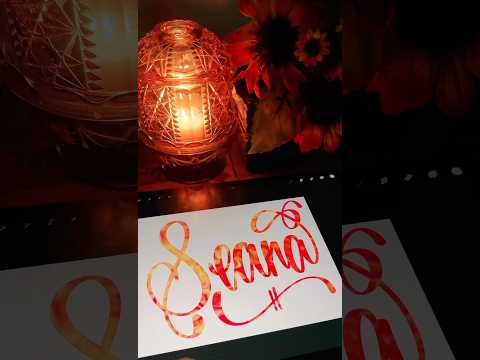 Is this pronounced ‘Shawn-ah’ or ‘See-Anna!?’ Either way it’s lovely #calligraphy #lettering #names