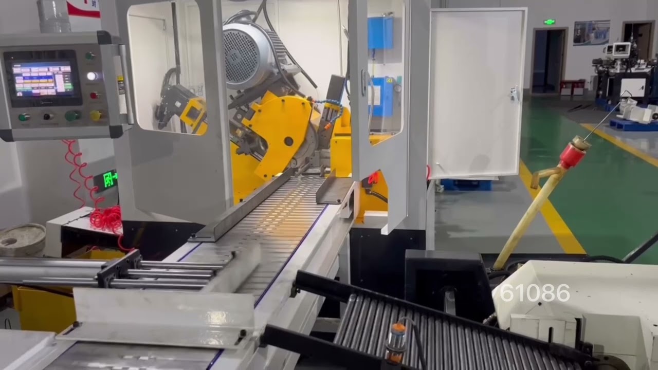 full automatic pipe cutting and chamfering production line
