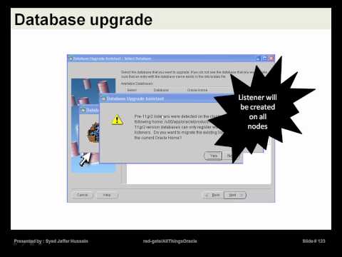 Upgrading to Oracle 11gR2, presented by Syed Jaffar Hussain – Data-org